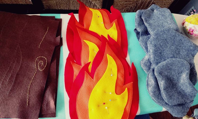 Made to Order. Imaginative Pretend Play Eco Felt Campfire Fire Pit With ...