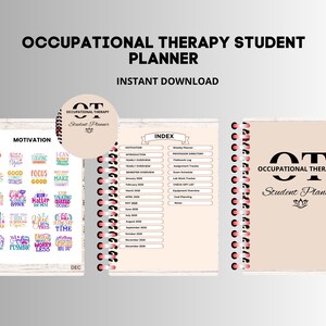 Digital Occupational Therapy Student Planner, Hyperlinked Planner, OT ...