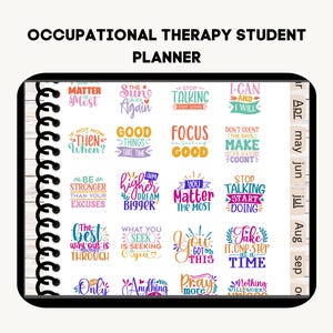 Digital Occupational Therapy Student Planner, Hyperlinked Planner, OT ...