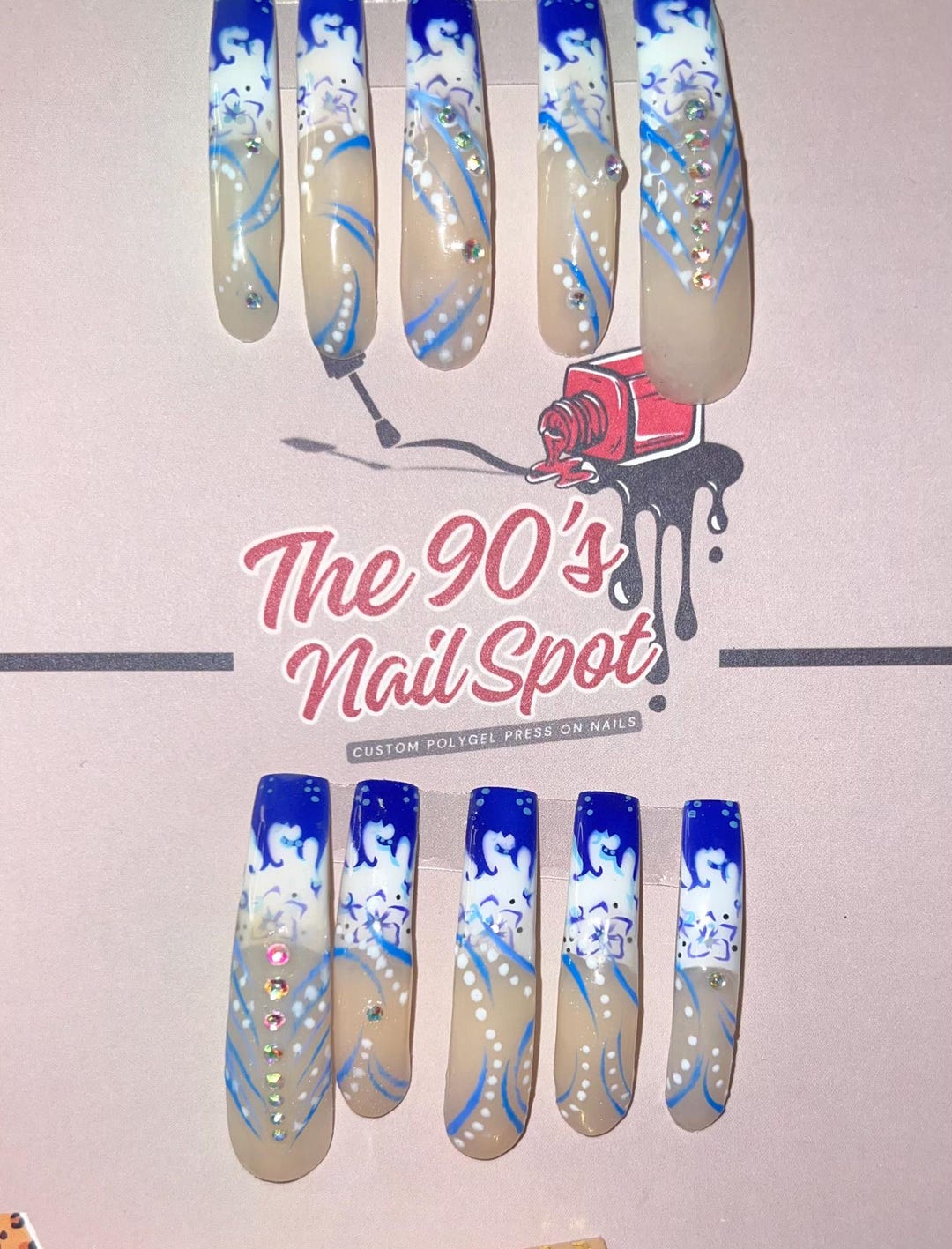 SALE! 90s Urban Icon Nail Set – Press-on Nails Inspired by Flo Jo & Lil ...