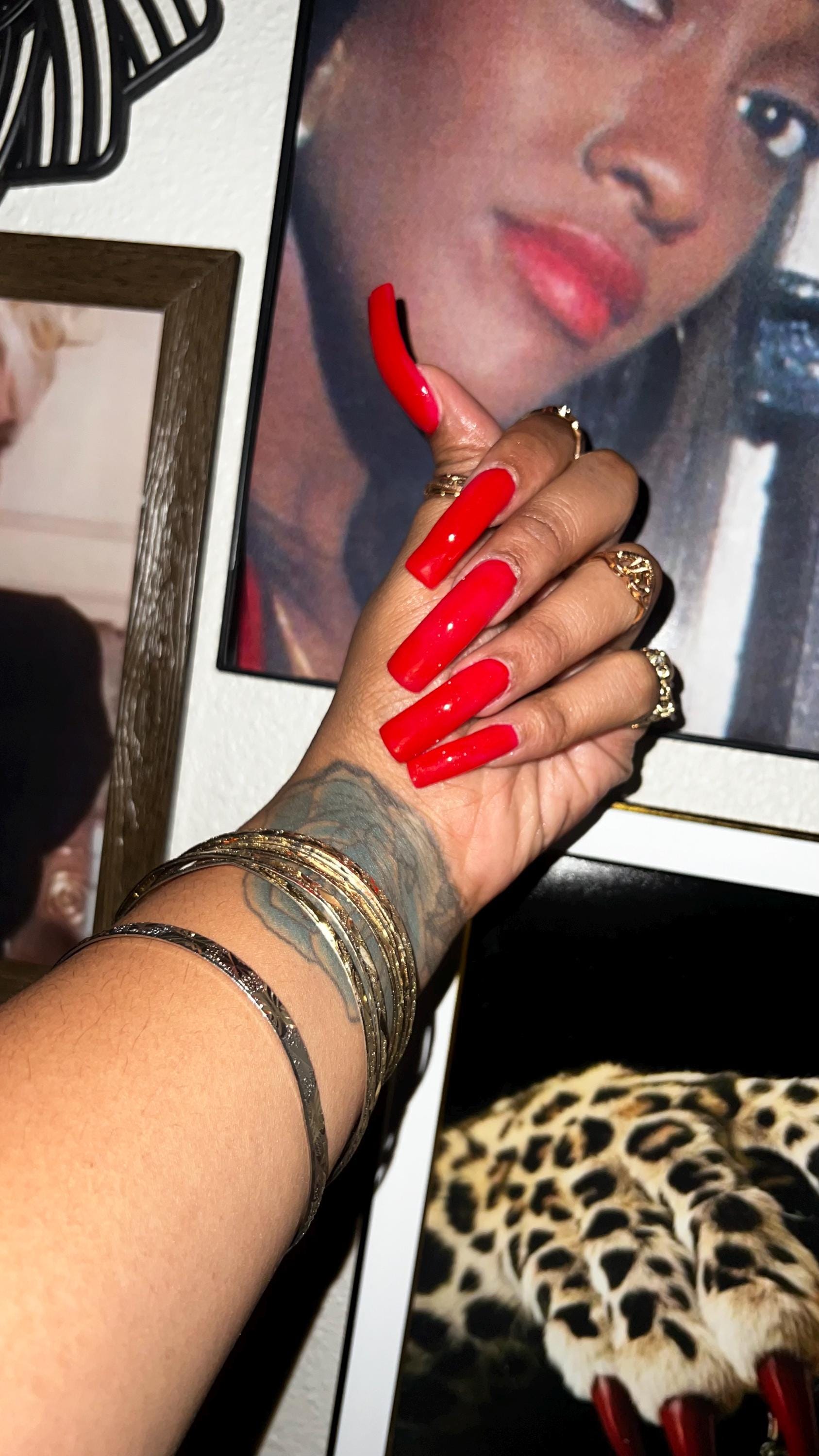 90s Aesthetic Curved Press on Nails – Polygel Handmade Nail Set | SWV Coko | Long, Reusable ...