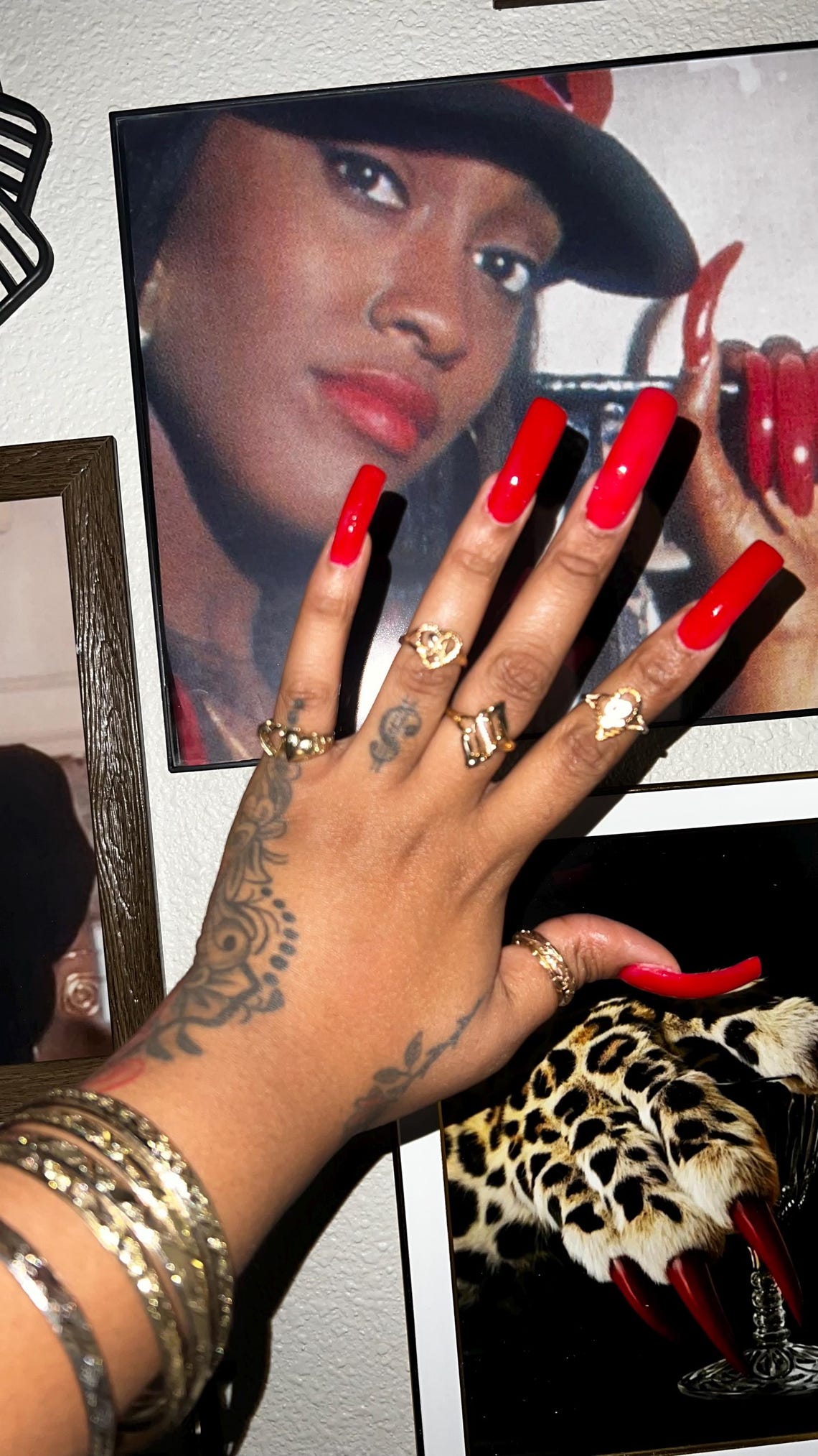 90s Aesthetic Curved Press on Nails – Polygel Handmade Nail Set | SWV Coko | Long, Reusable ...