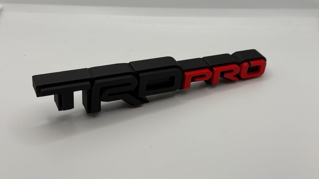 Toyota TRD Pro 3D Printed Emblem for Display, Custom Logo, Toyota Truck ...