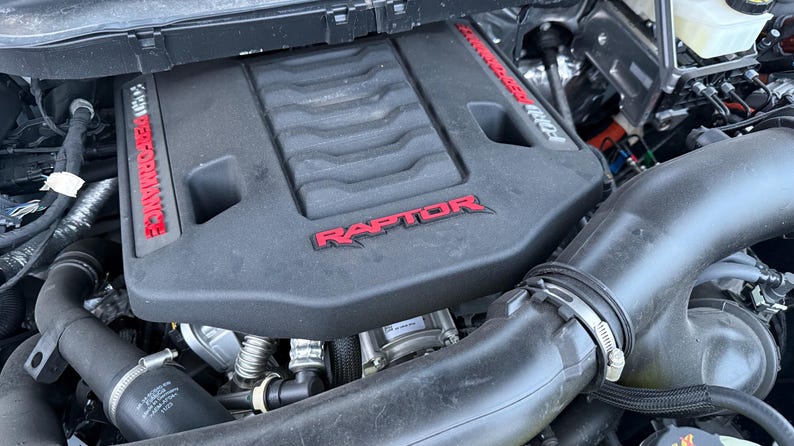 3D Printed Ford Raptor Logo for Engine Cover. Custom Truck Accessory ...