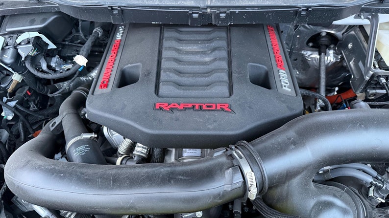 3D Printed Ford Raptor Logo for Engine Cover. Custom Truck Accessory ...