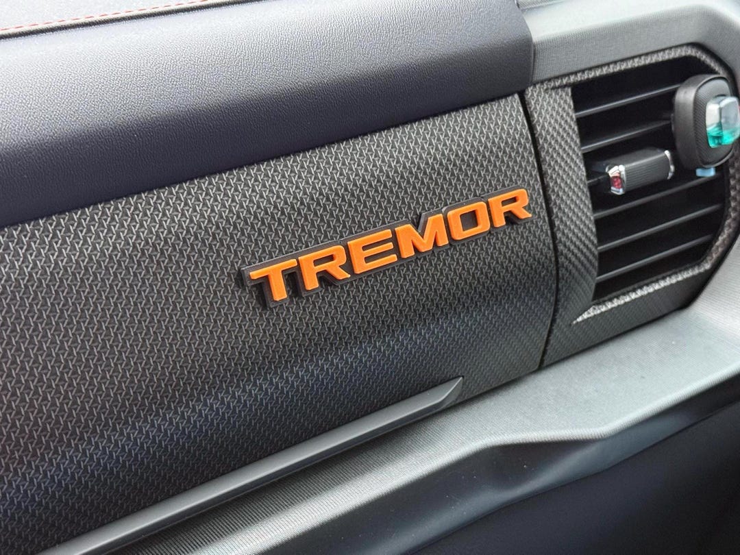 3D Printed Ford F-150 Tremor Logo for Glove Box. Custom Truck Accessory ...