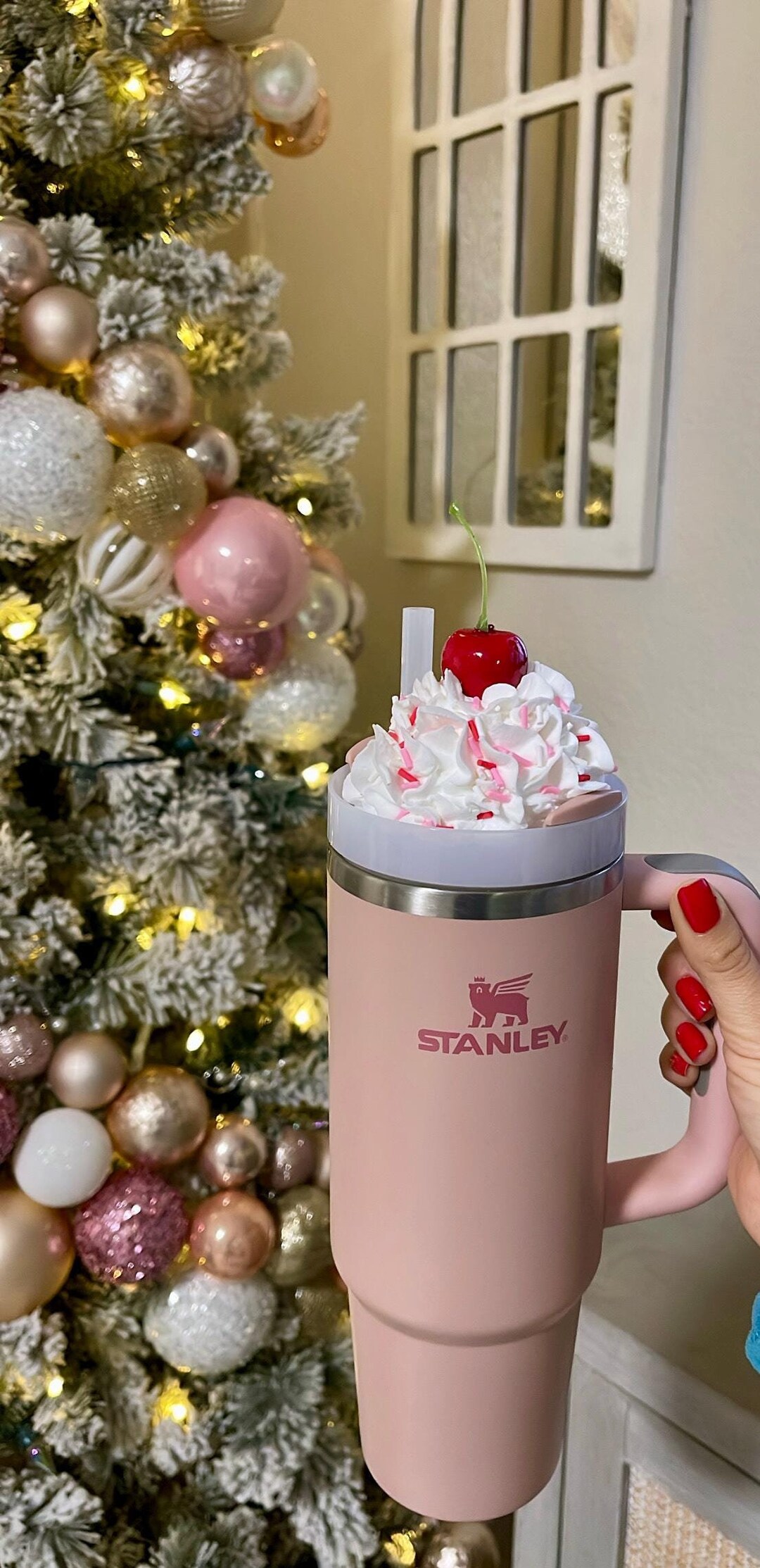 Fun and Pretty Fake Whipped Cream Stanley Topper- Fits 40oz Stanley ...