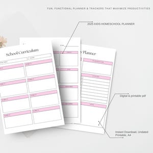 2025 Homeschool Planner for Kids | Printable Homeschool Planner | Kids ...