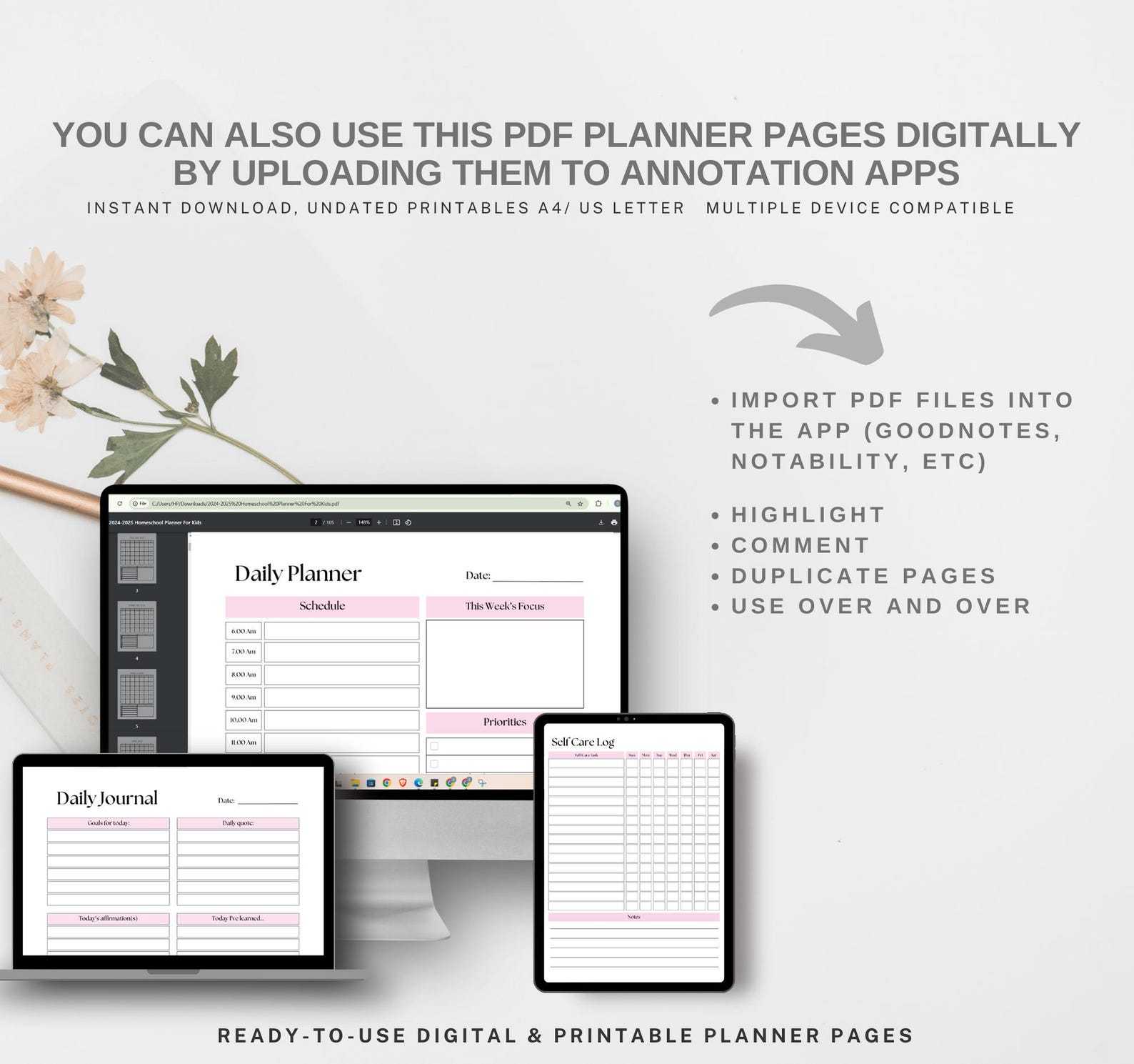2025 Vision Board Planner | Goal Setting and Vision Board Template ...