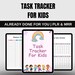 Task Tracker for Kids | Printable Kids Task Planner | Chore Chart ...