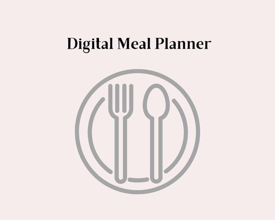 Digital Daily Meal Planner, Minimalist Design (PDF) - Etsy