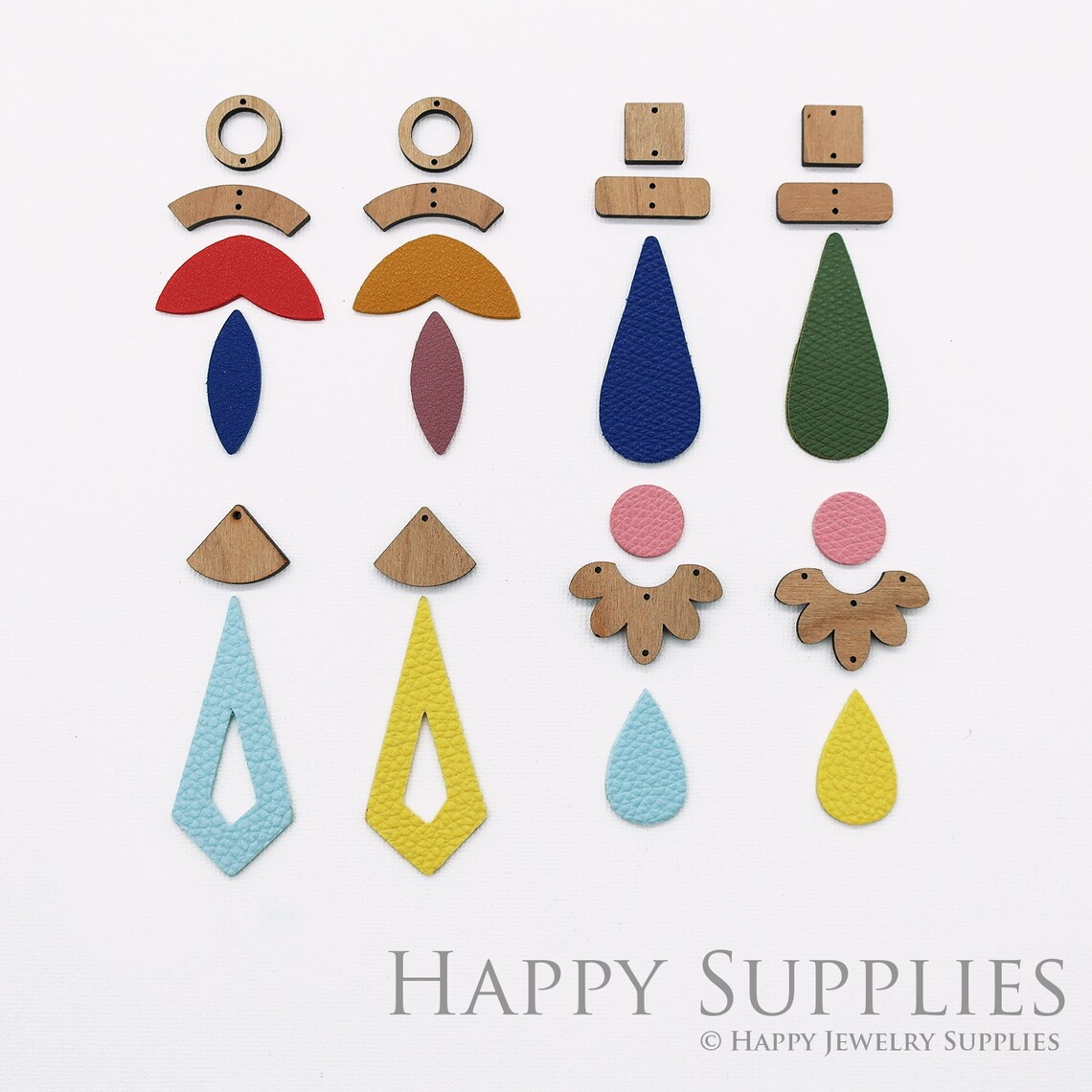 Handmade Wood Connector | Earrings Findings | Wooden Charm | Earrings ...