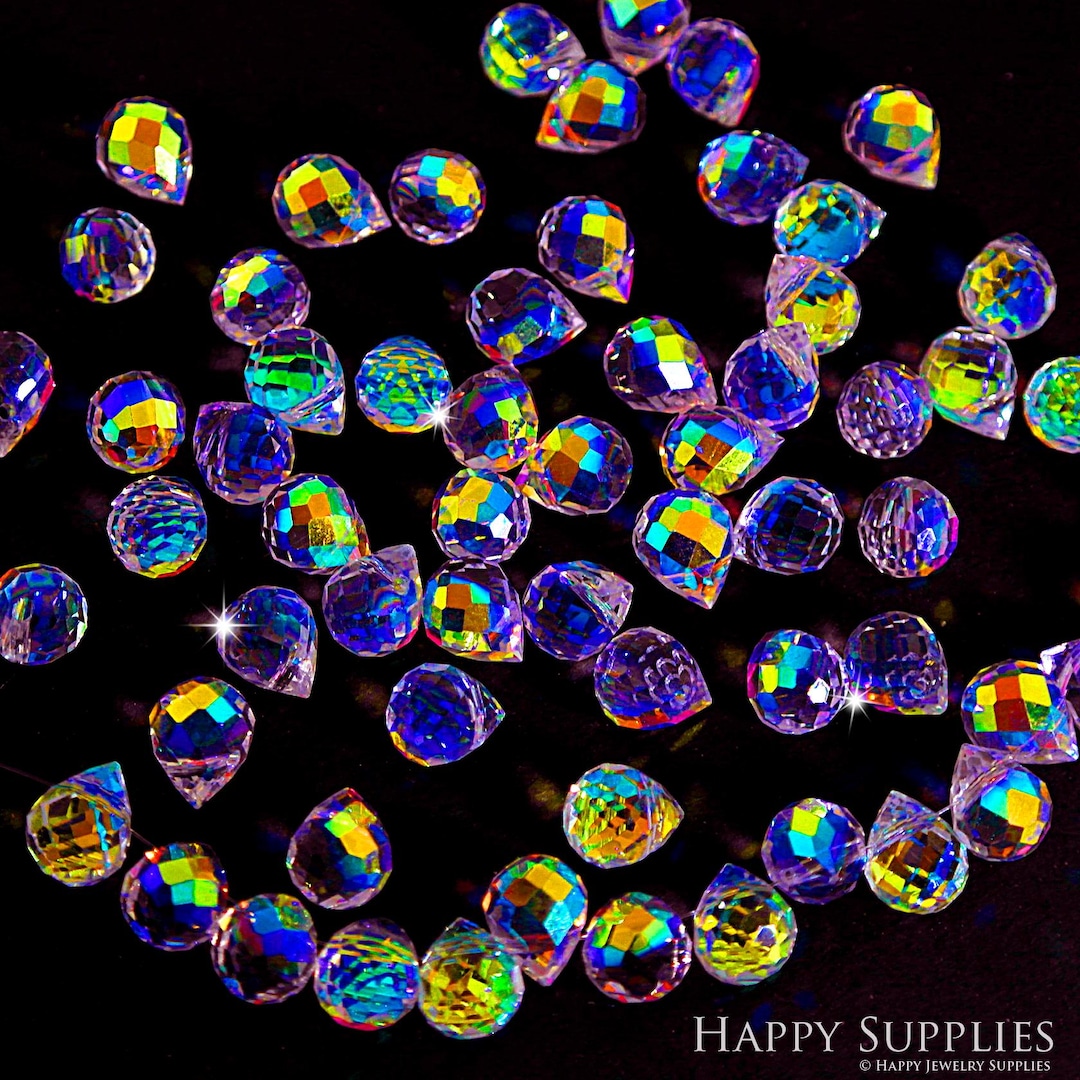 100pcs Glass Ball for Suncatcher Aura Small Crystal Ball AB Aurora ...