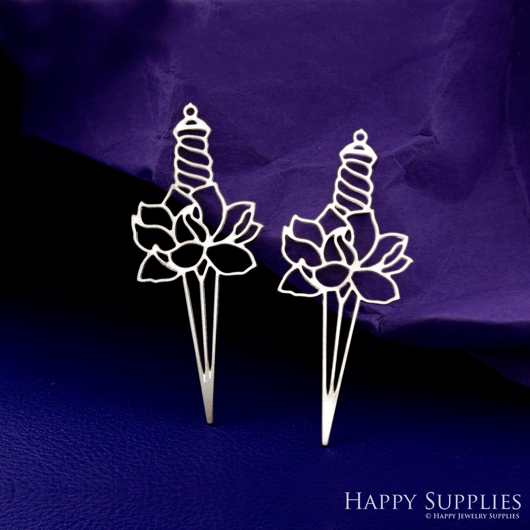 Stainless Steel Sword Charm, Sword With Flower Pendant, Sword Charm ...