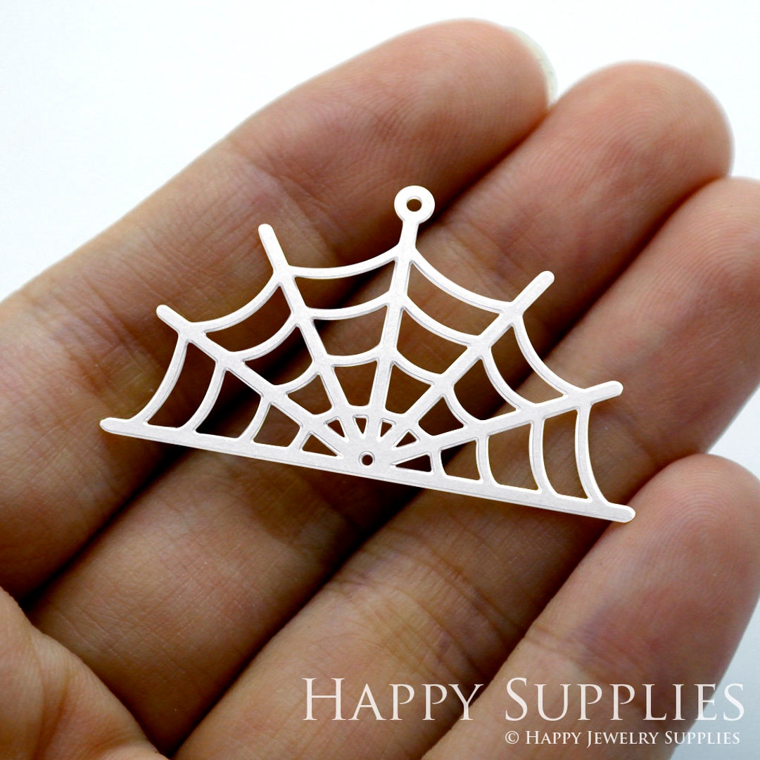 Stainless Steel Charms, Geometric Cobweb Pendant,steel Findings ...