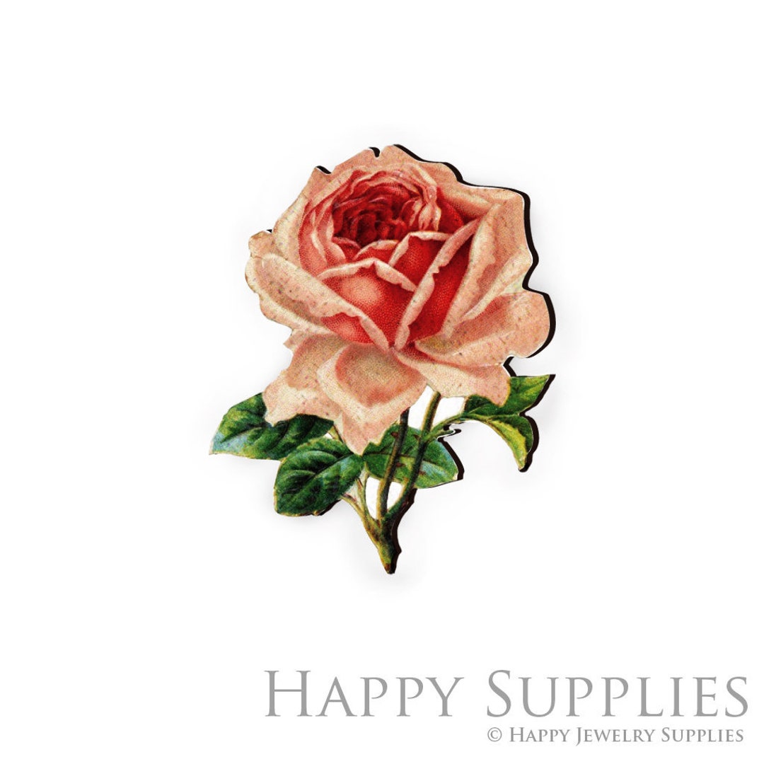 Wooden Flower Act Various Cute Charms Handmade Laser Cut Wood - Etsy
