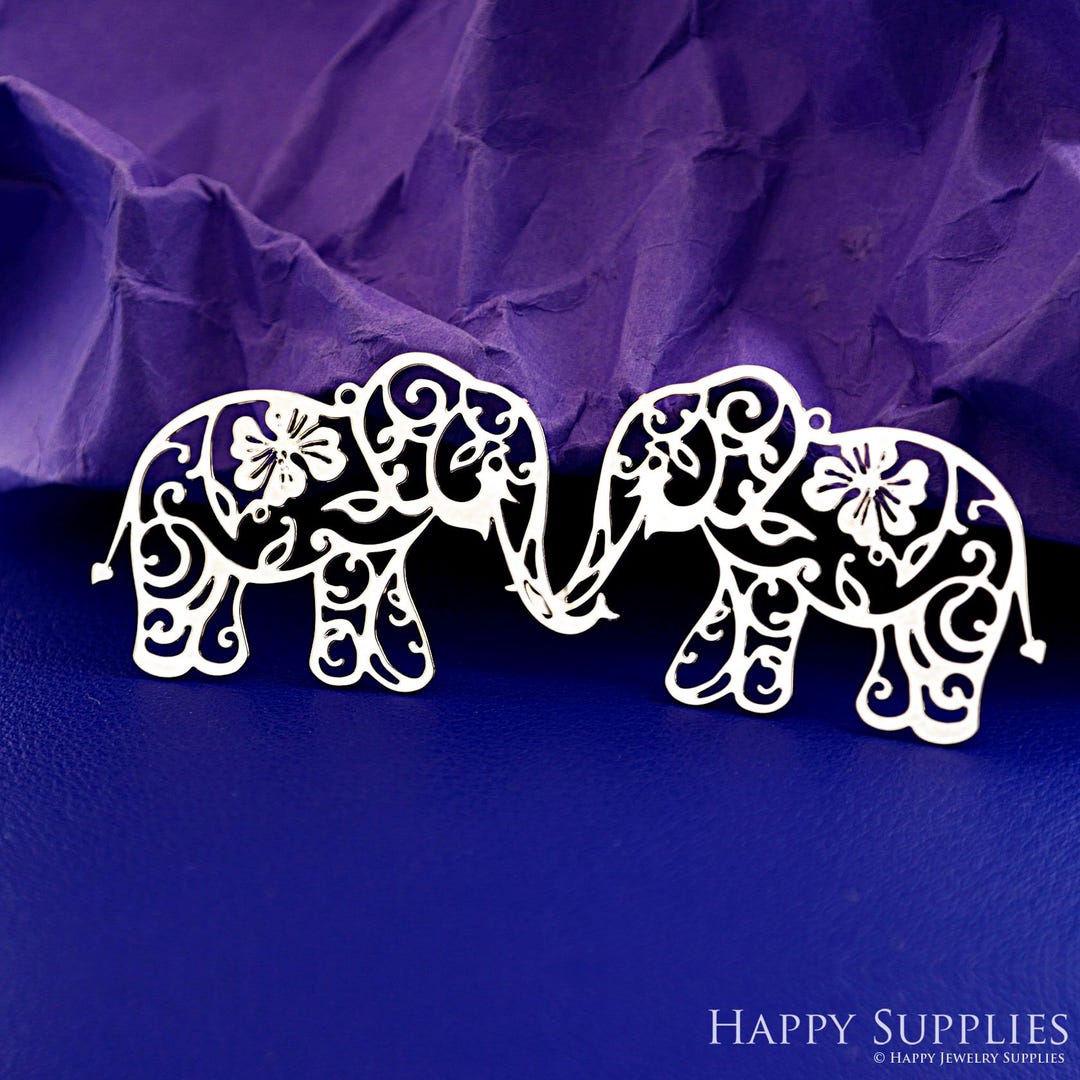 Stainless Steel Elephant Charm,elephant Pendant,necklace,elephant ...