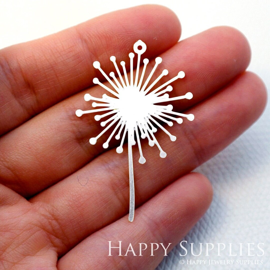 Flower Dandelion Stainless Steel Charms, Flower Dandelion Charms ...