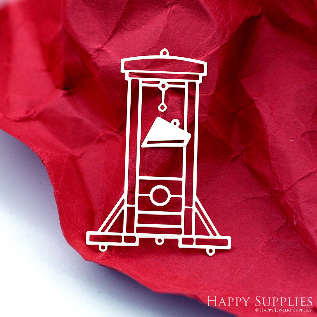 Guillotine Stainless Steel Charms, Geometric Pendants, Steel Findings ...