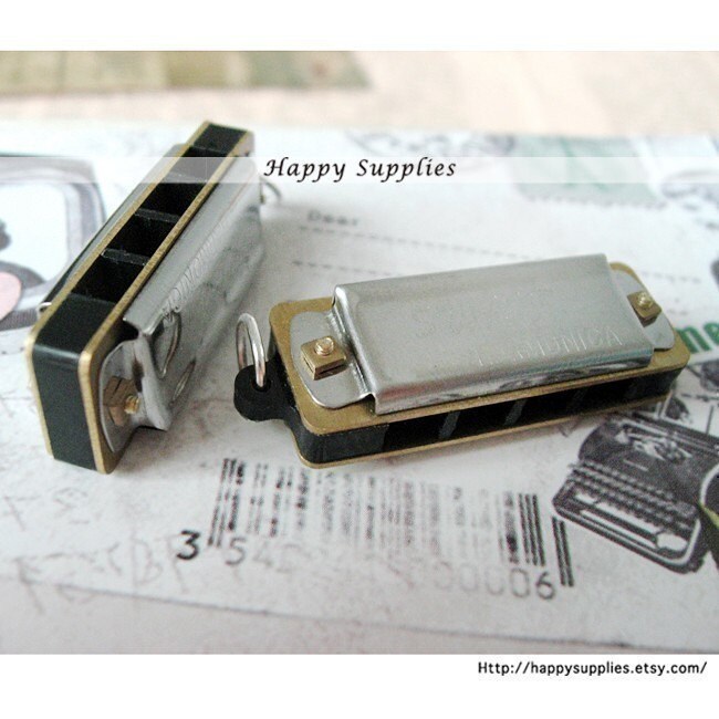 Mini Silver Vintage Style Harmonica Pendants H01S - Etsy