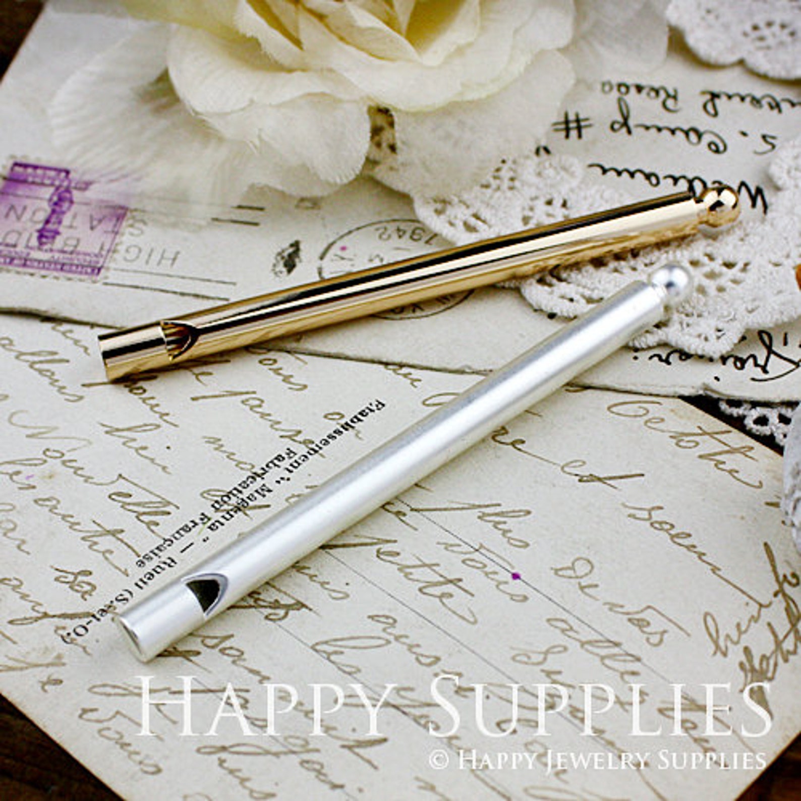 10pcs High Quality Vintage Style Long Whistle Pendant / Charm - Etsy