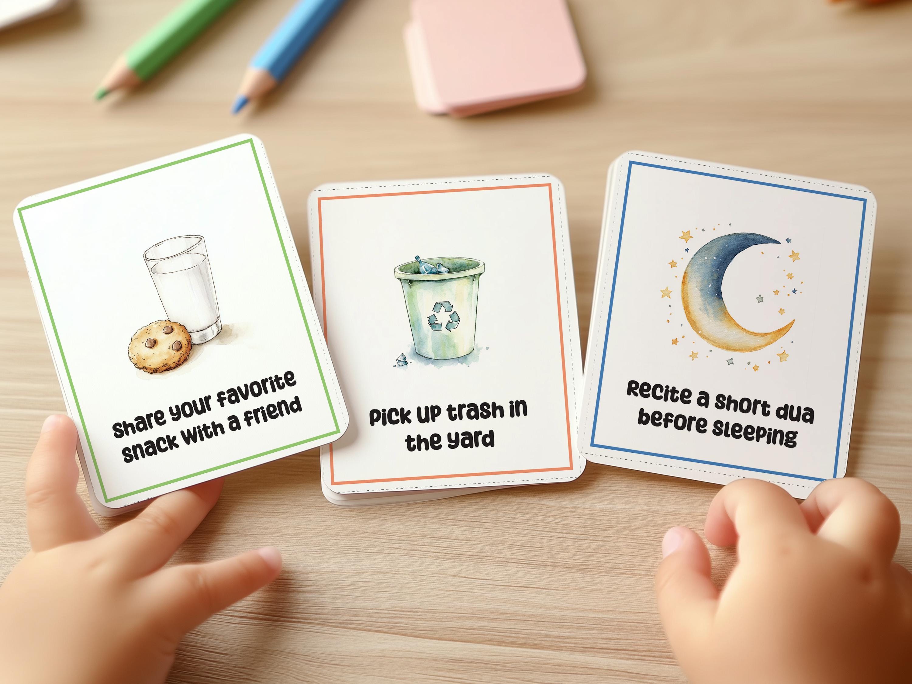 Printable Good Deed Cards - Ramadan Islamic Kindness Cards for Kids ...