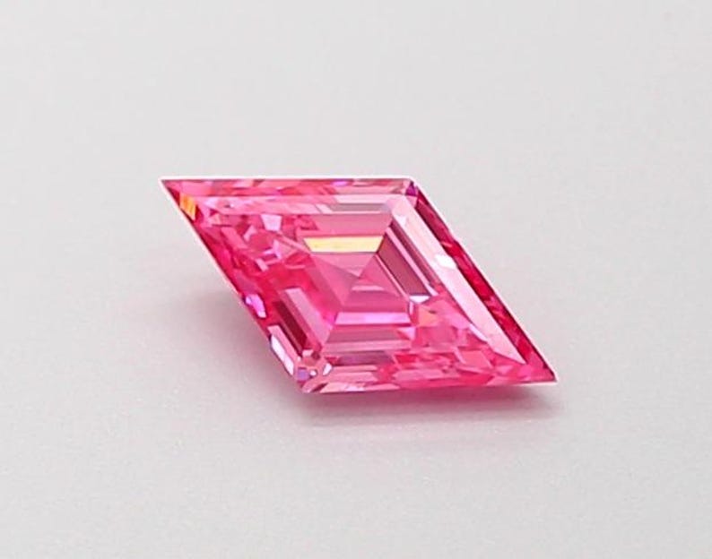 Lab-grown Pink Diamond Kite Cut – Fancy Vivid Step-cut Gem for Modern ...