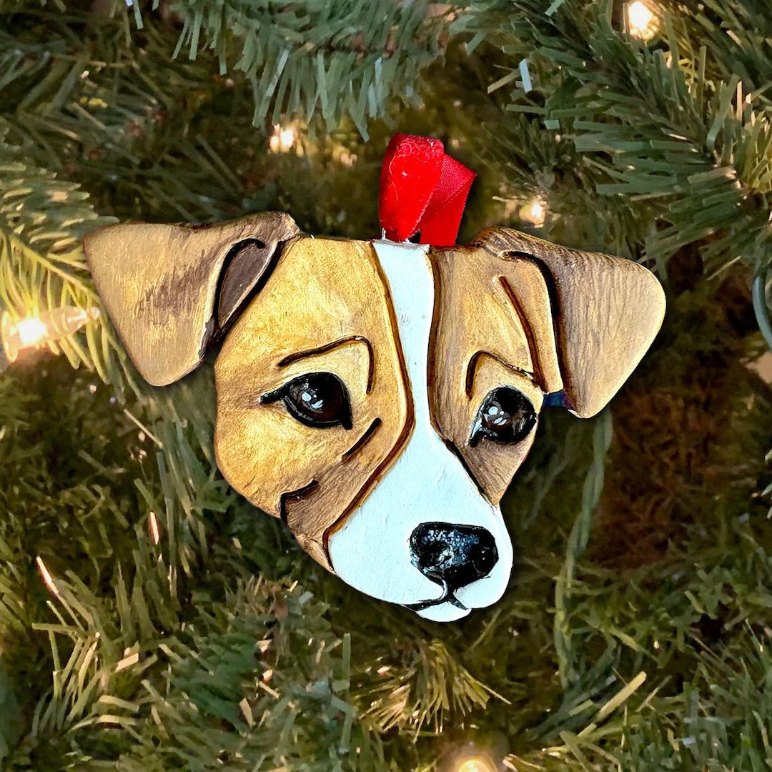 Hand-painted Jack Russell Terrier Portrait Ornament, Custom Dog ...
