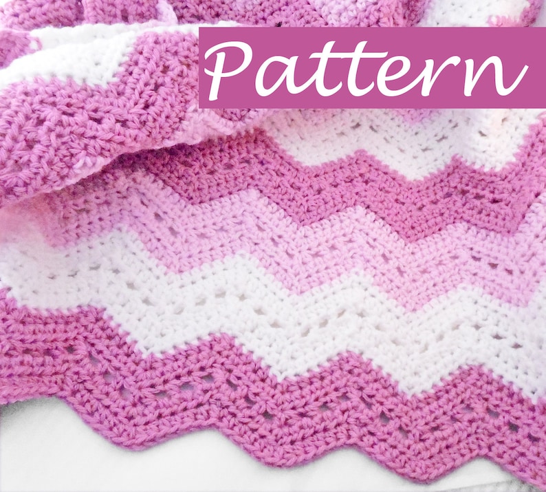 PDF Pattern To Make Lace Chevron Baby Blanket Etsy pdf-pattern-to-make-lace-chevron-baby-blanket-etsy
