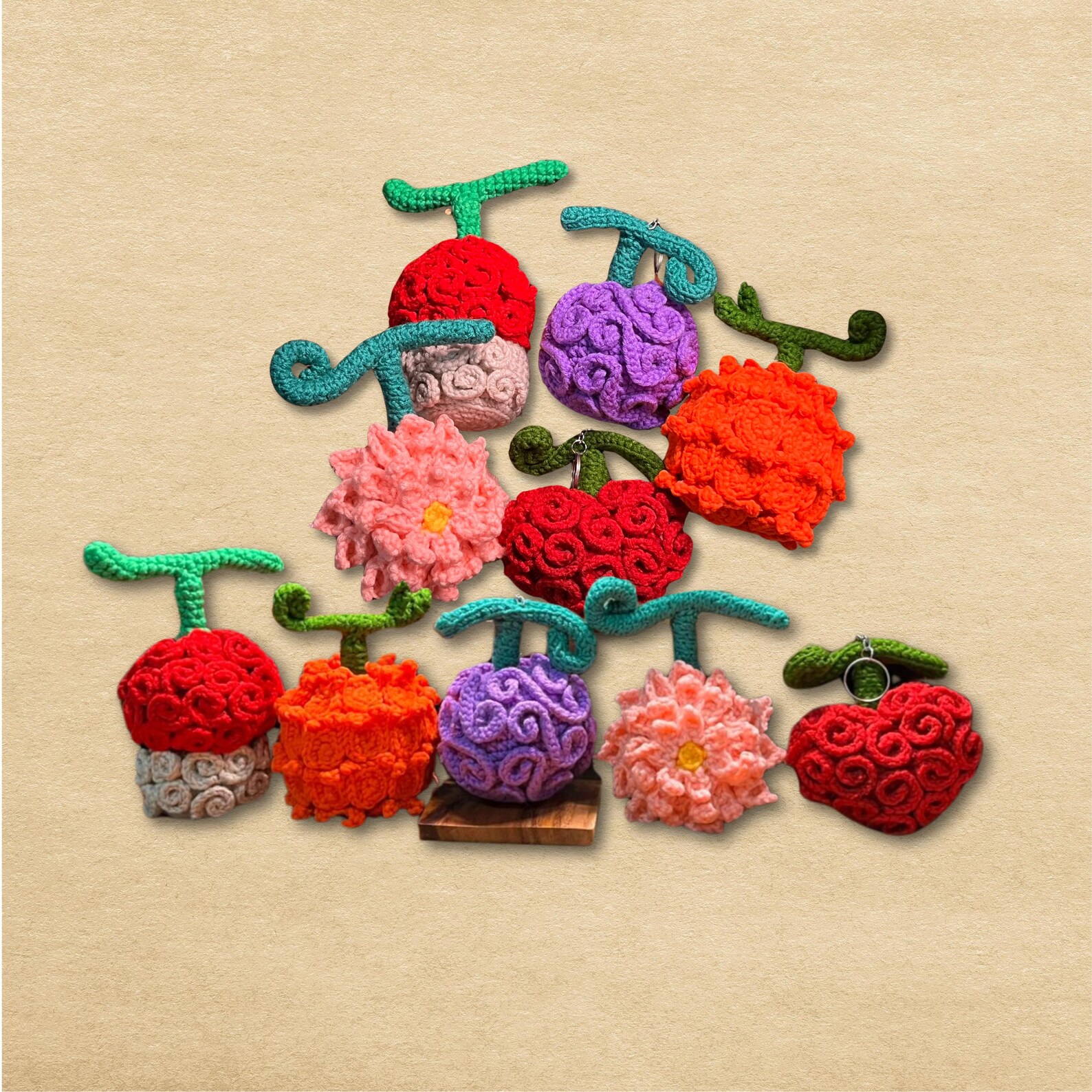 Devil Fruit Crochet Pattern 5 Pcs Bundle - Etsy