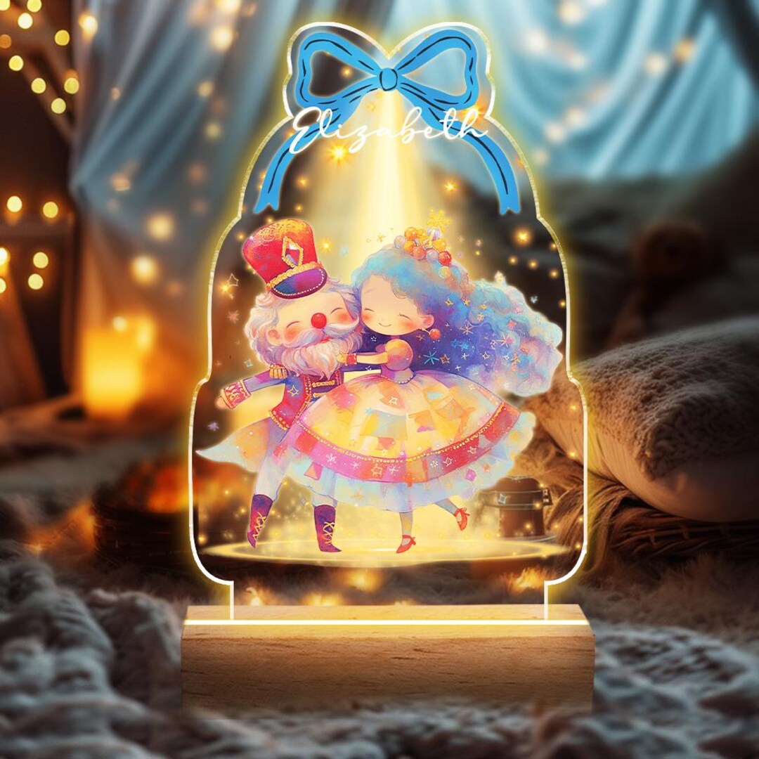 Personalized Nutcracker Christmas Ballet Girl Night Light, Custom ...