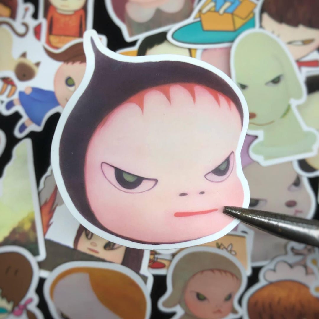 10-50 Yoshitomo Nara Random Waterproof Sticker Set - Assorted Artwork ...