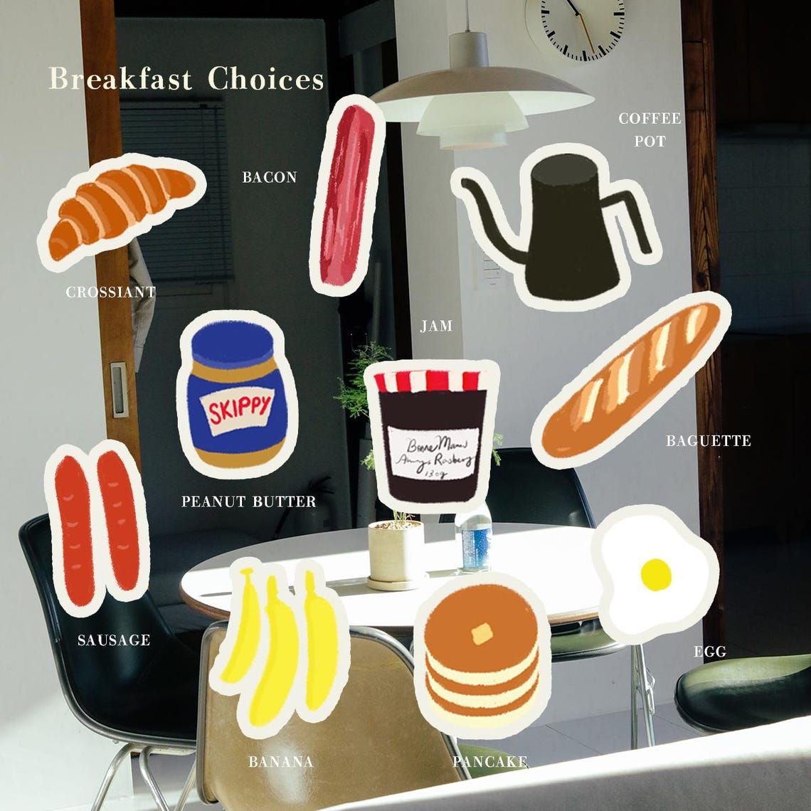 Morning Digital Stickers Pack for Morning and Daily Life Designed for ...