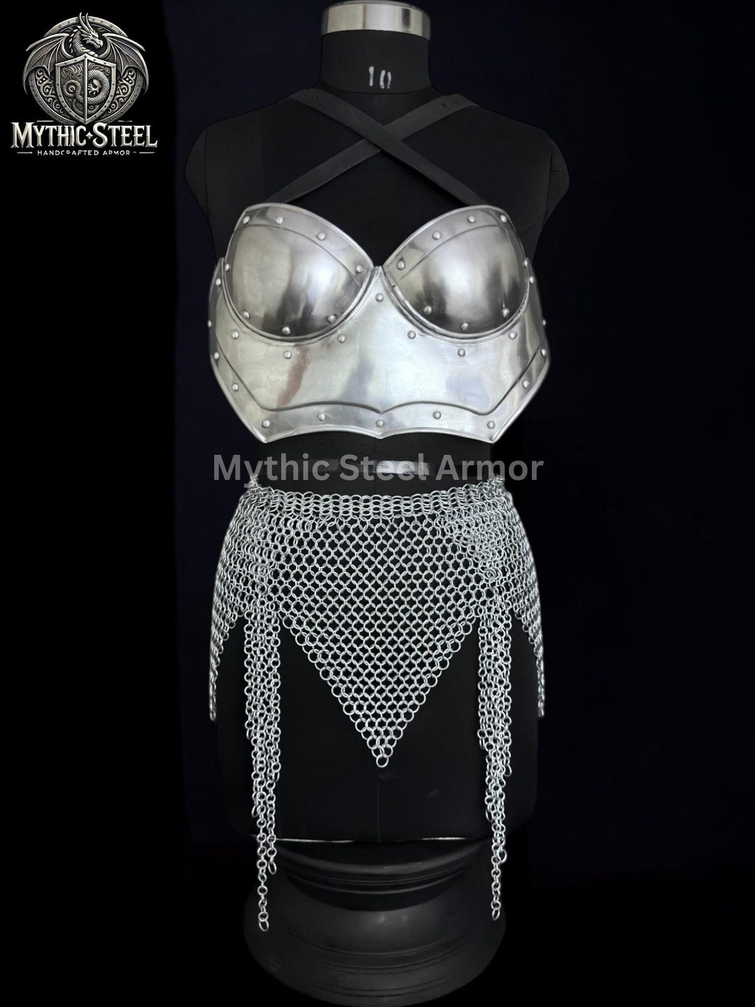 Ancient Knight Lady Armor,chest Armor, Chainmail Skirt Female Armor ...