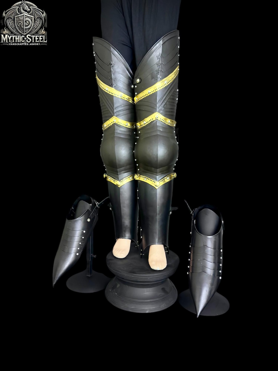 Medieval Knight Leg Guard Armor, Sabatone Armor, Larp Armor, Cosplay ...