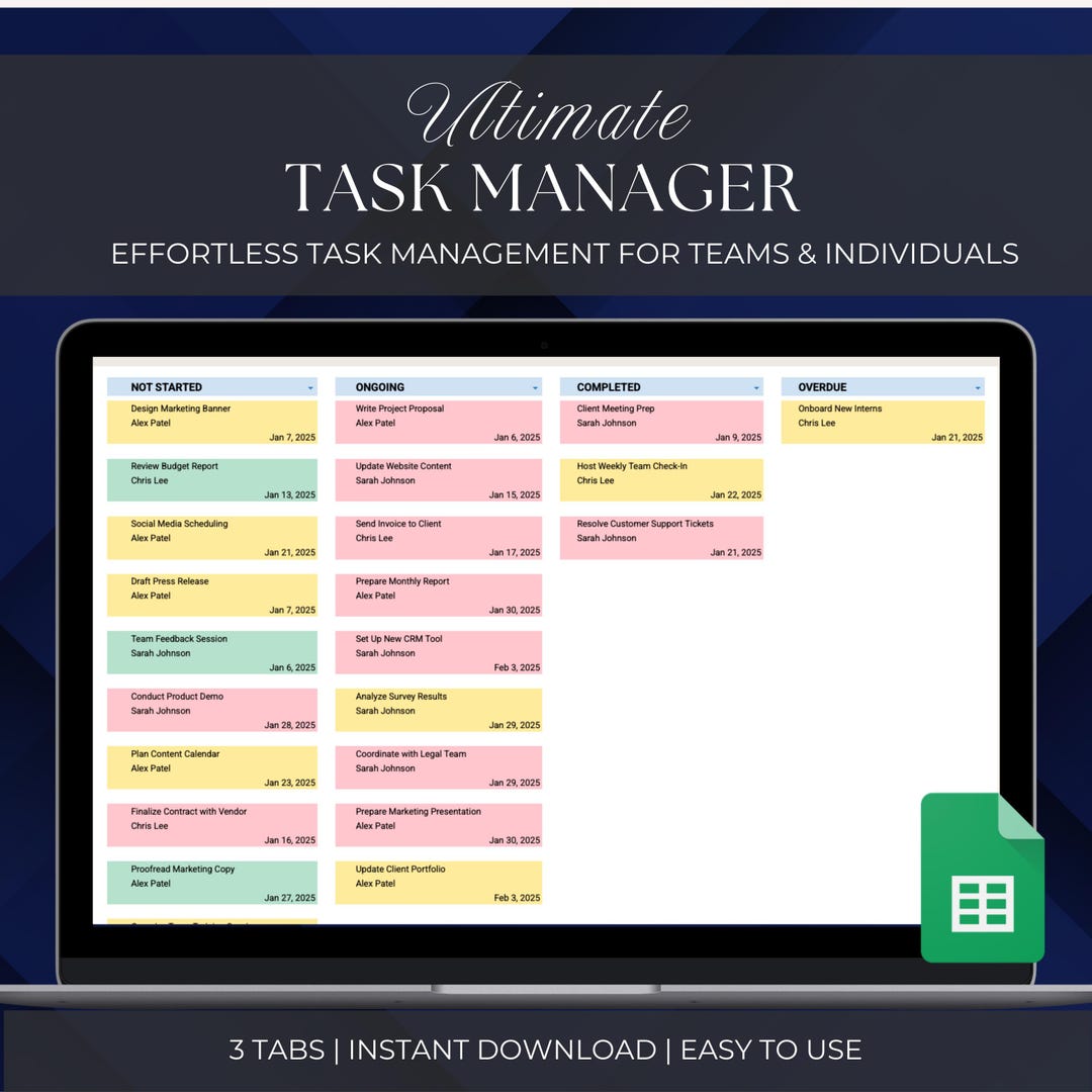 Ultimate Task Manager With Kanban Board and Calendar Views in Google ...