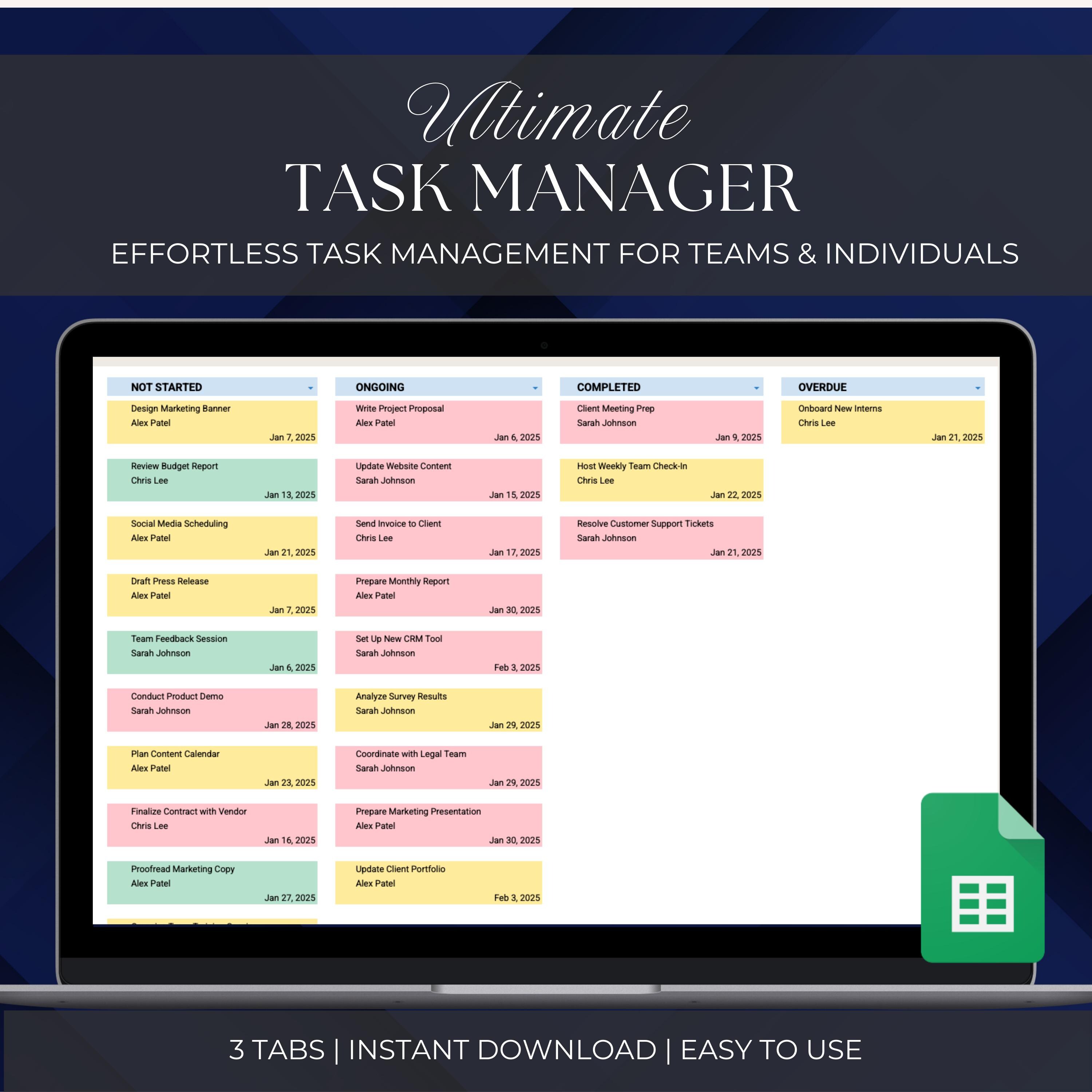 Ultimate Task Manager With Kanban Board and Calendar Views in Google ...