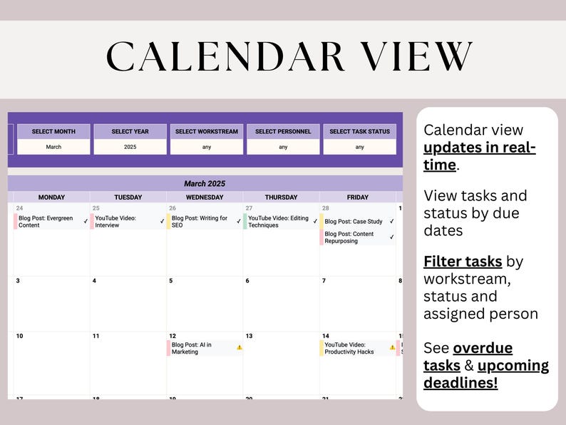 Kanban Board and Task Tracker for Google Sheets | Task Management ...