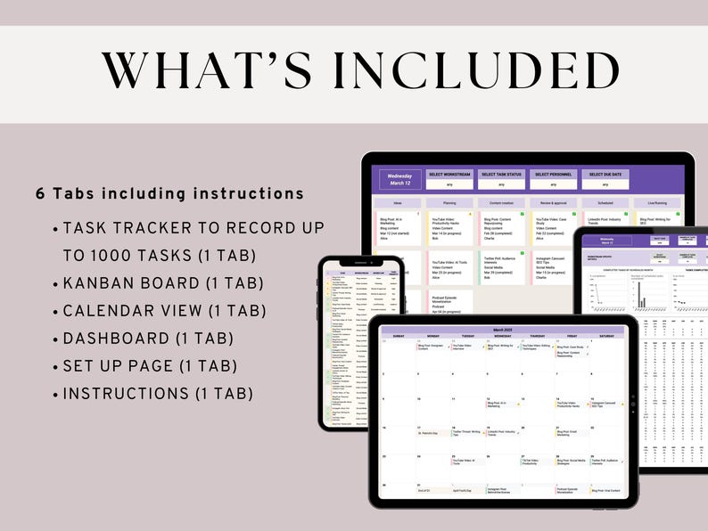 Kanban Board and Task Tracker for Google Sheets | Task Management ...