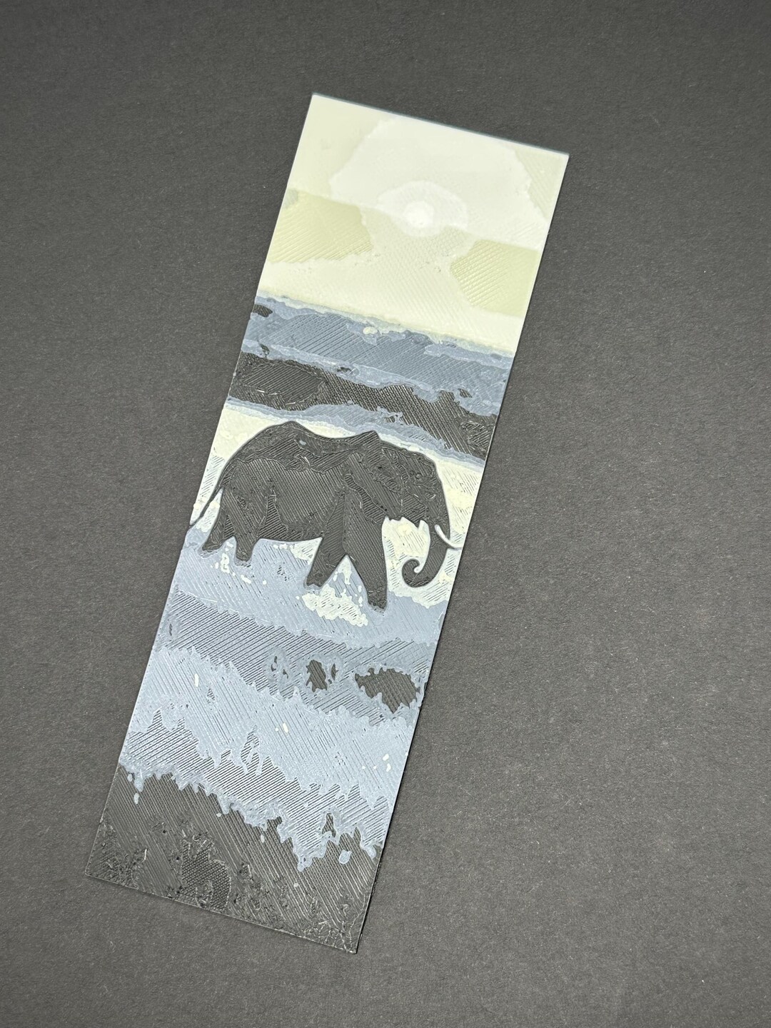 Hueforge 3d-printed Elephant Bookmark - Etsy