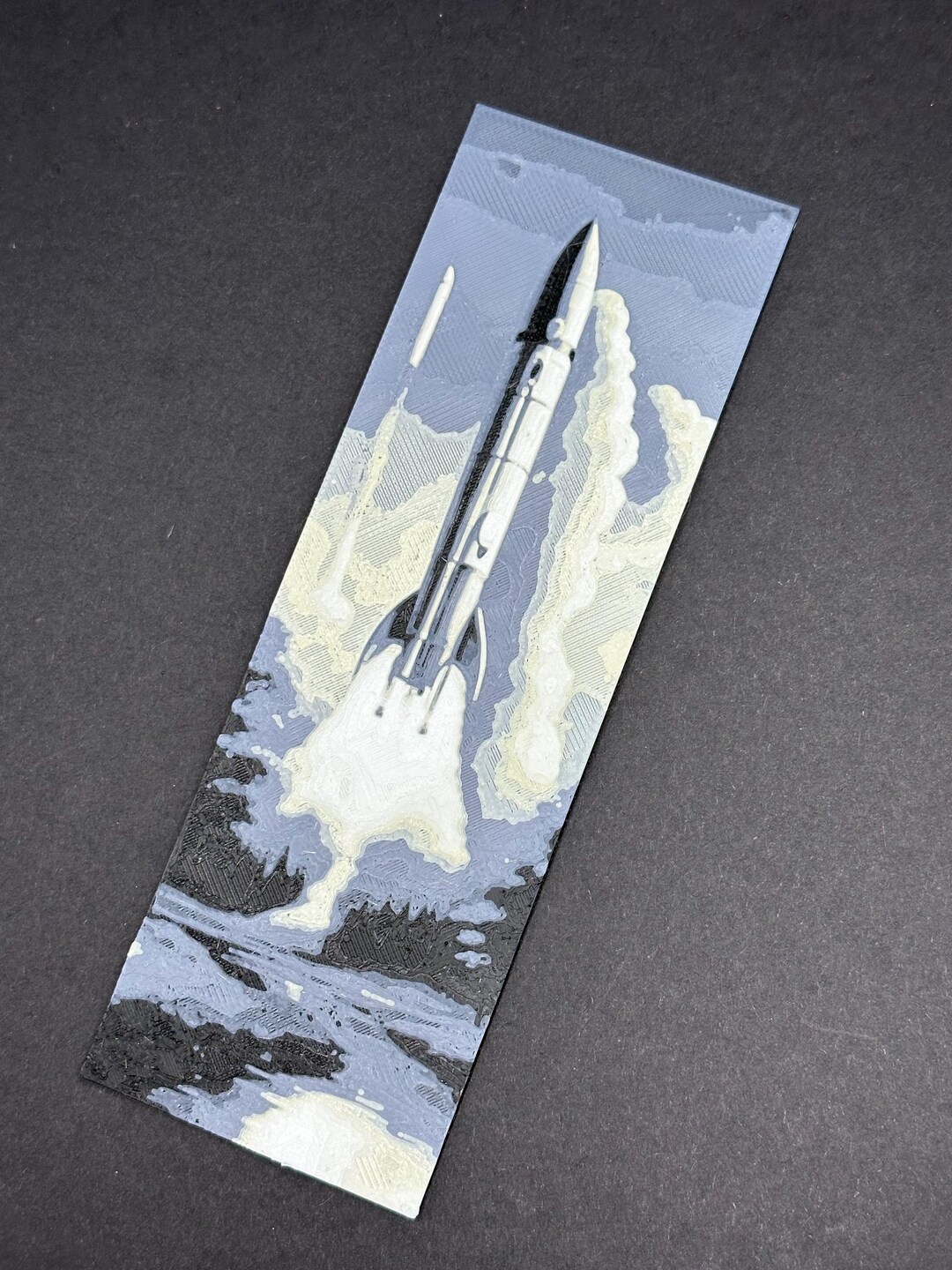 Hueforge 3d-printed Rocket Bookmark - Etsy