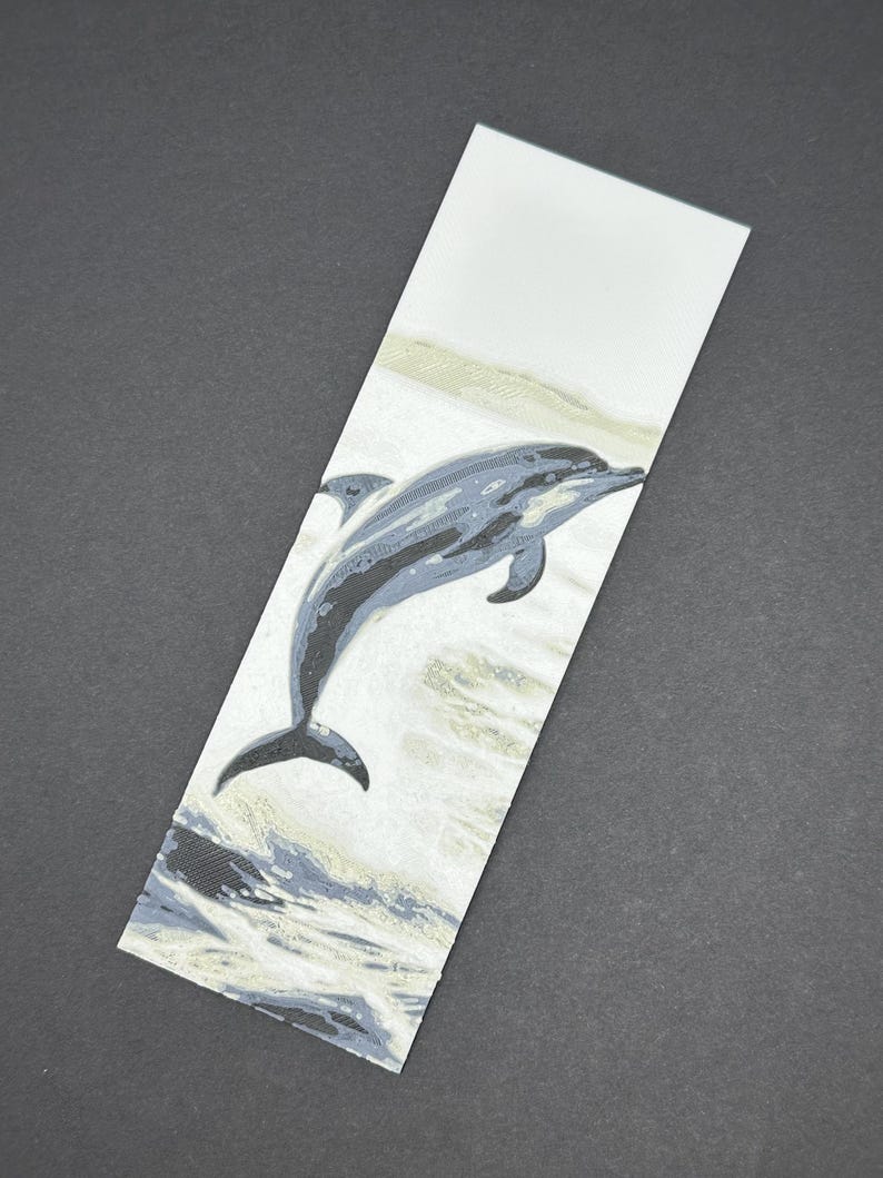Hueforge 3d-printed Dolphin Bookmark - Etsy