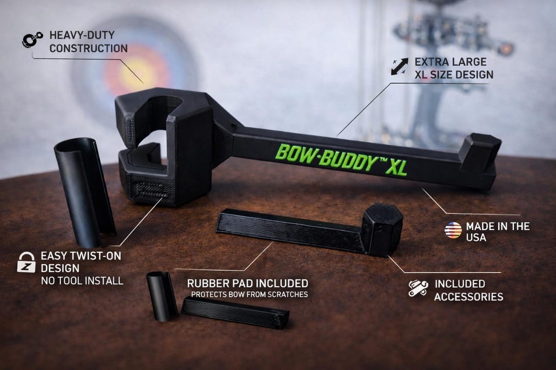 Twist-on 3.0 “XL” Bow Buddy – Nearly Universal Bow Hanger for Trucks ...