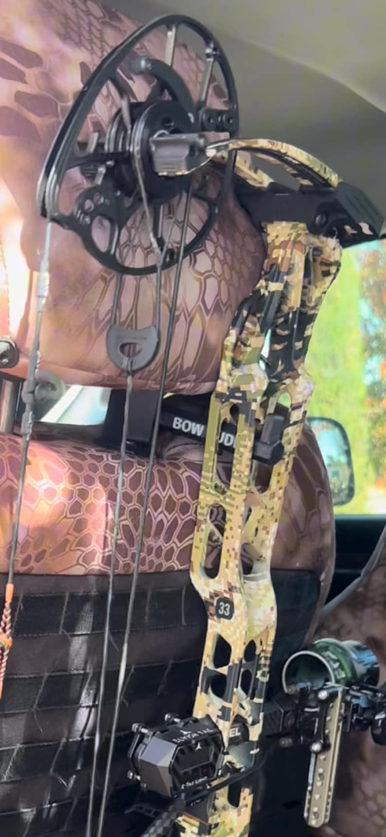 The Original Bow Buddy Headrest Bow Hanger/gear Hook/vehicle Organizer ...