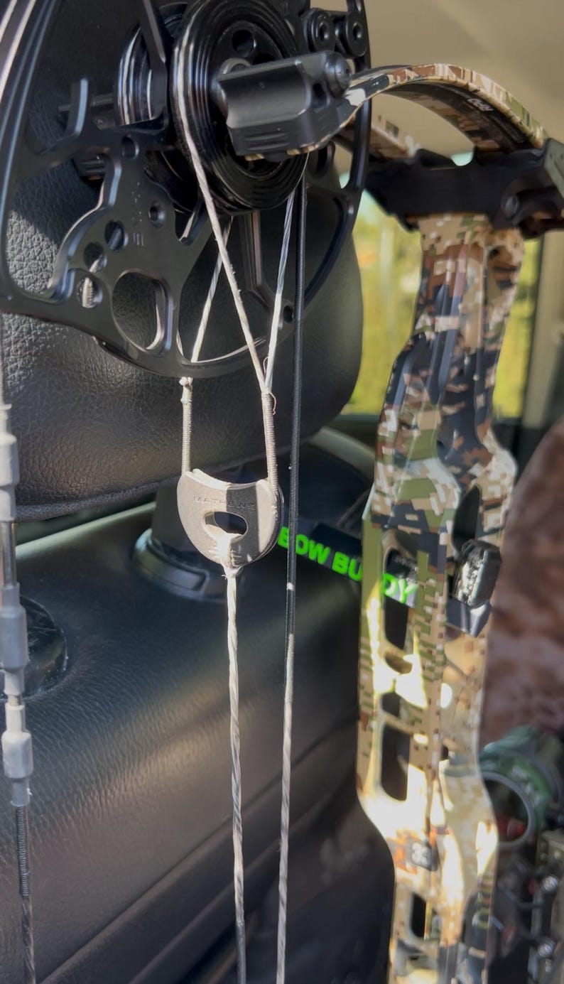 Original Bow Buddy “XL” Headrest Bow Hanger Gear Hook (rubber Protector ...