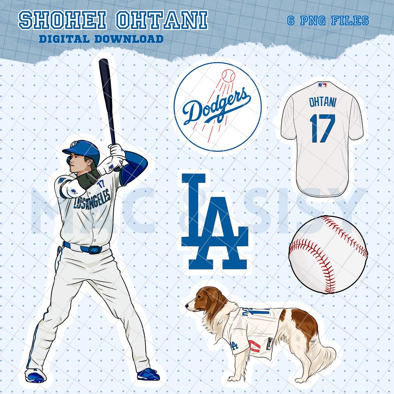 Shohei Ohtani Vector Art PNG Files for Stickers & More - Etsy