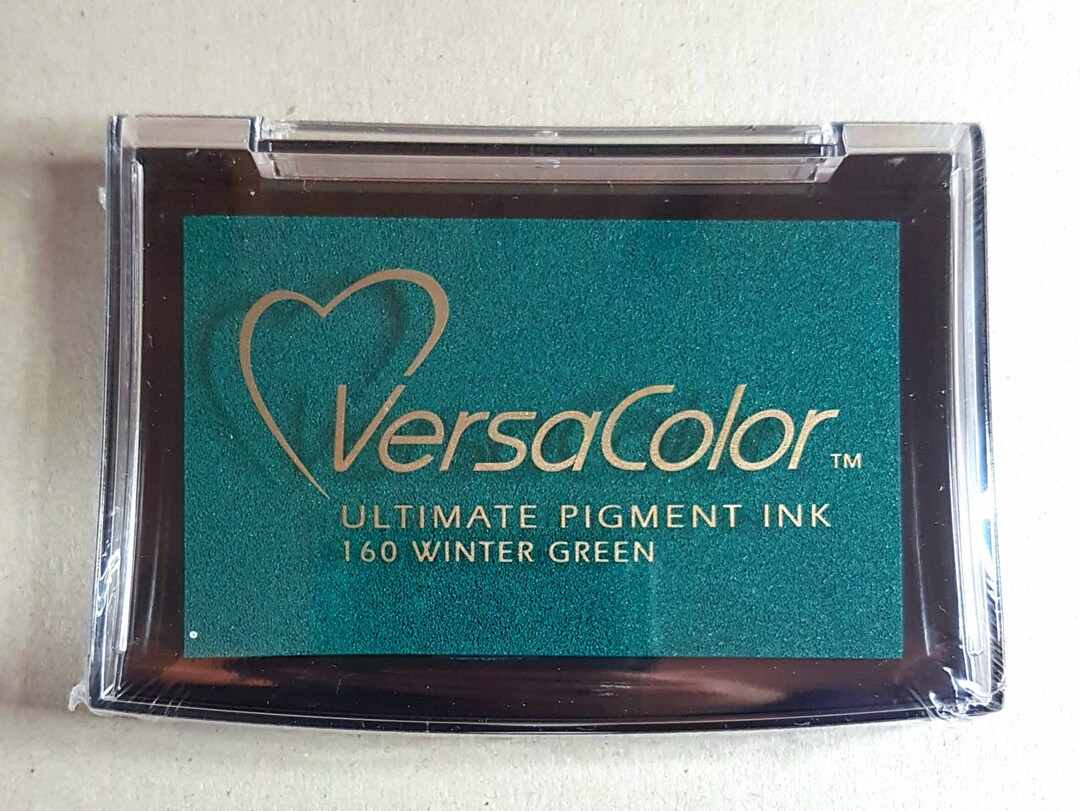 Versacolor Pigment Ink Pad Large in Winter Green Ink for Stamp - Green ...