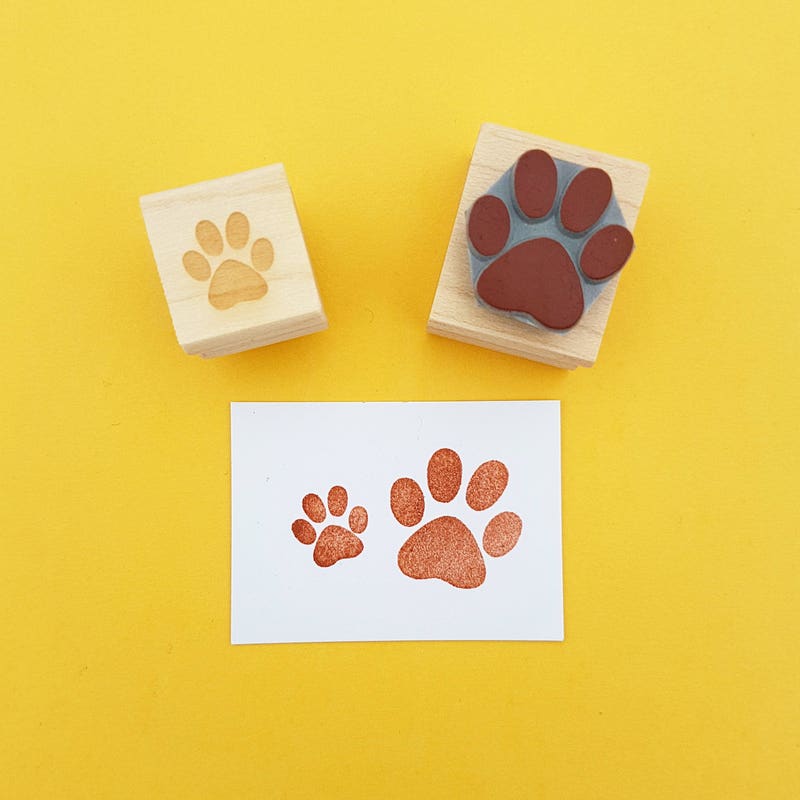 Paw Print Stamps - Etsy UK