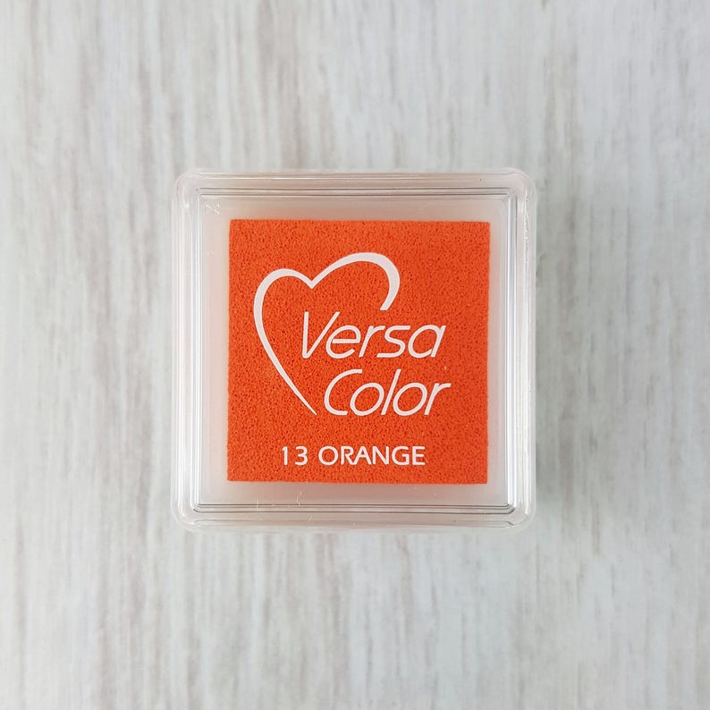 Versacolor Pigment Ink Pad Small in Orange - Etsy UK
