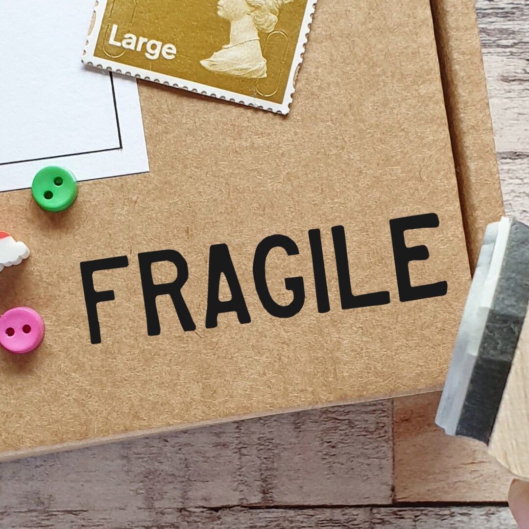 Fragile Packaging Business Rubber Stamp - Etsy